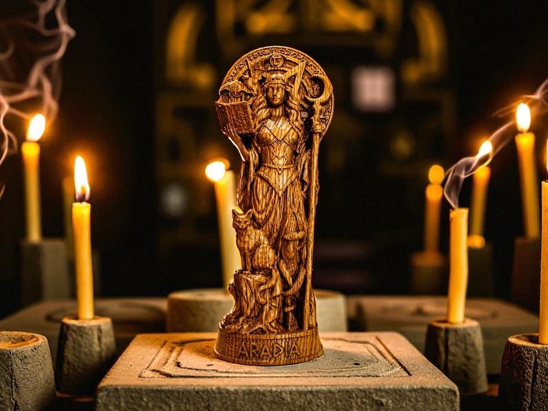 Aradia Statue, Goddess of Witches, Wiccan Goddess Statue, Queen of ...