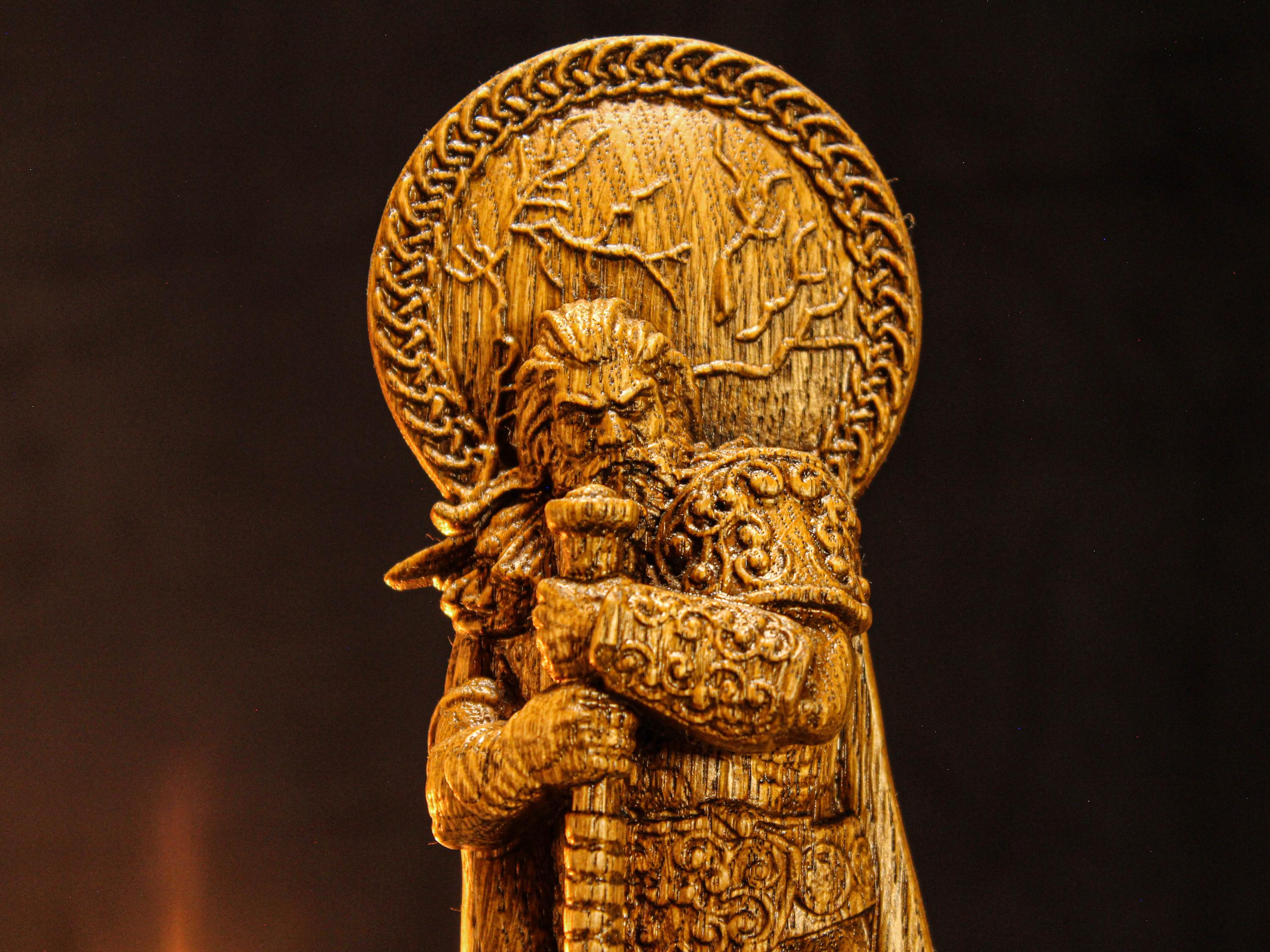 Thor Statue, Norse God Thor, Wooden Thor, Viking Statue, Norse ...