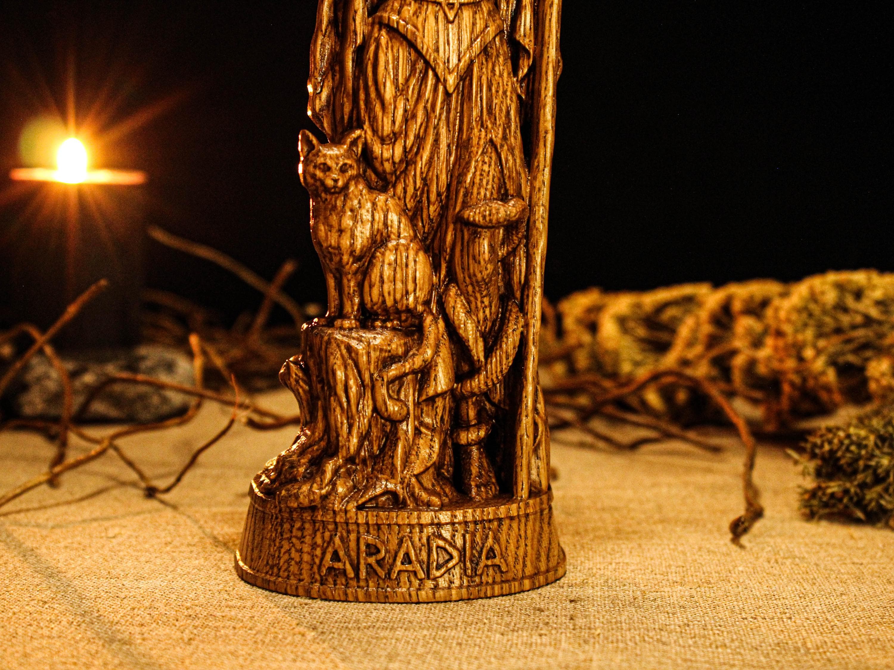 Aradia Statue, Goddess of Witches, Wiccan Goddess Statue, Queen of ...