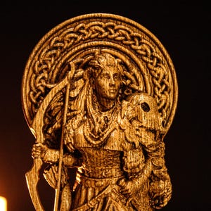 Skadi Statue, Skadi Norse Goddess Figure, Goddess of Hunting, Norse ...
