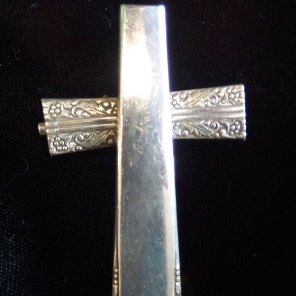 Silverware Cross - Etsy