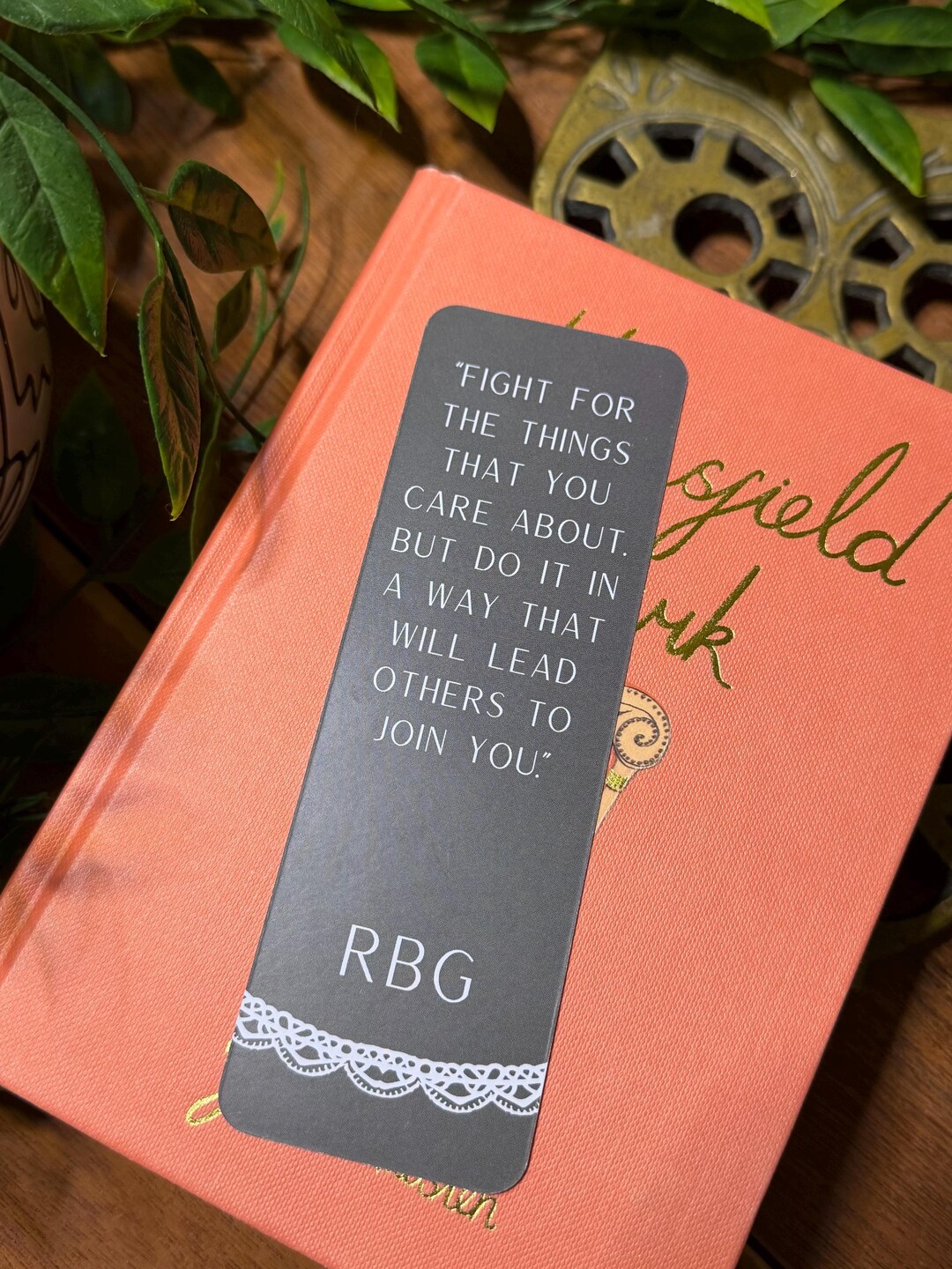 RBG Quote Bookmark: Feminist Book Lover Gift - Etsy
