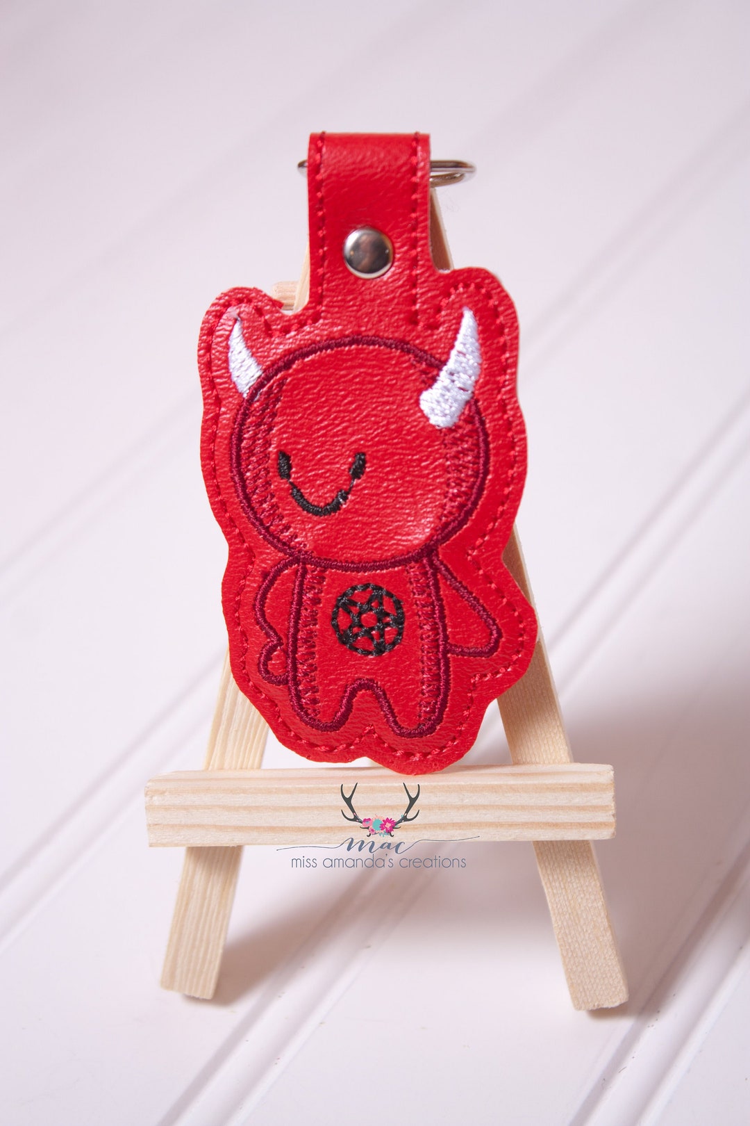 Cute Devil Key Chain - Etsy