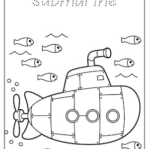 Printable Transport Coloring Book for Kids 29 Vehicles Fun and ...