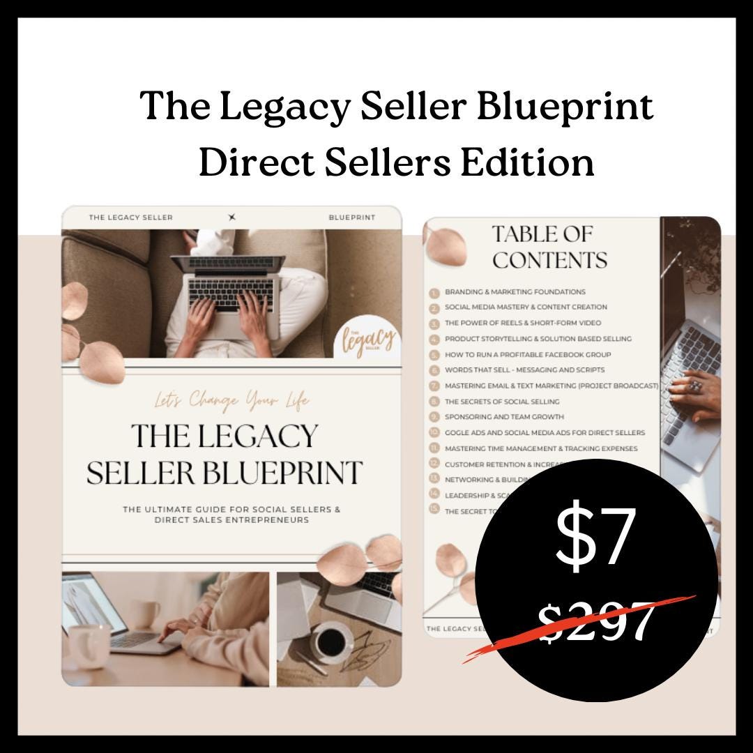 The Legacy Seller Blueprint | Direct Sales Edition | Network Marketing ...