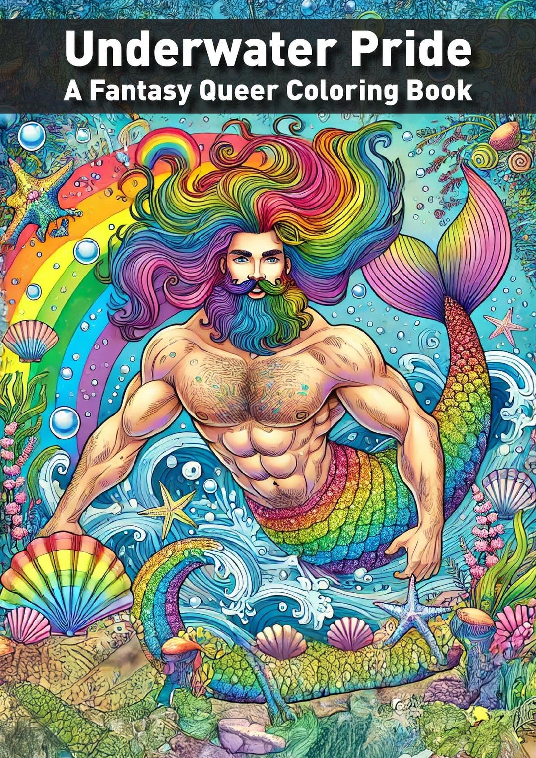Underwater Pride – Queer Fantasy Coloring Book (printable Digital PDF ...