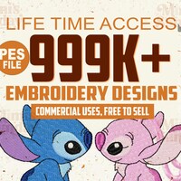 PES Embroidery Designs Bundle: 855,000+ Patterns (digital Download ...