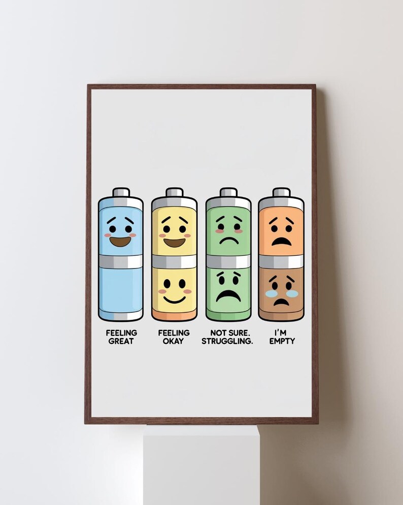 Check Your Battery Printable, Emotional Regulation, School Counselor ...