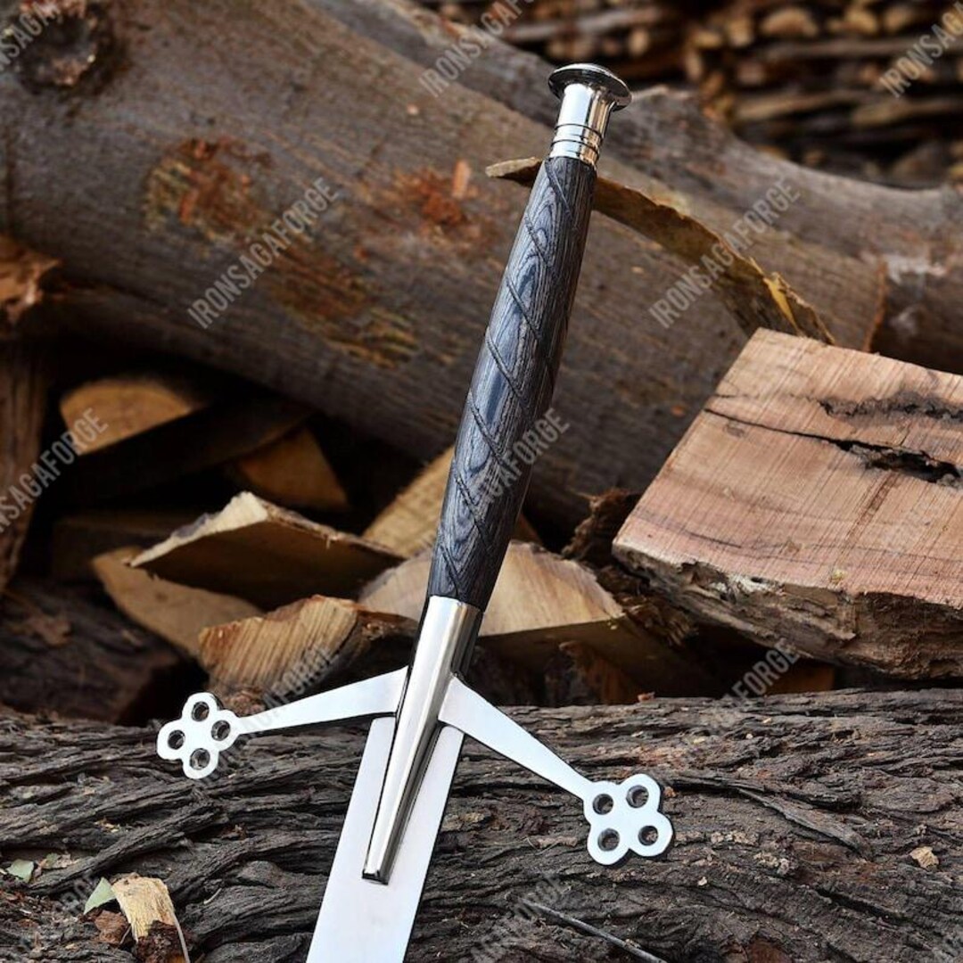 Handmade Scottish Claymore Sword: Black Medieval Highland Steel ...