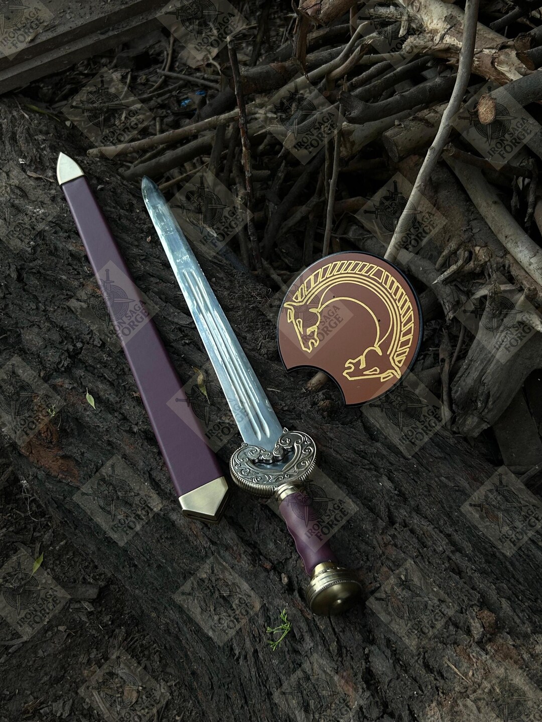 Handmade Herugrim-inspired Fantasy Sword | Decorative Medieval Display ...