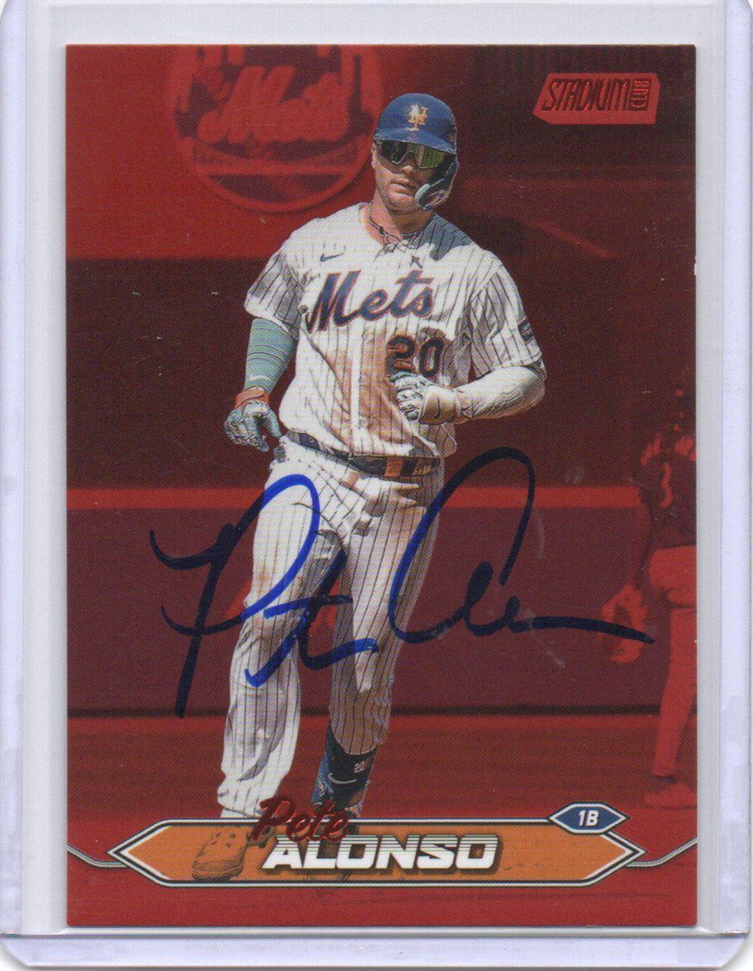 Autographed Pete Alonso Baseball Card Signed New York Mets Great ...