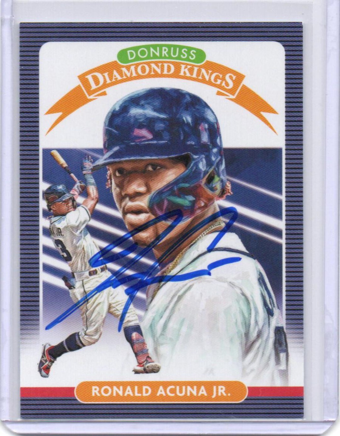 Autographed Ronald Acuna Jr. Baseball Card Signed Braves - Etsy