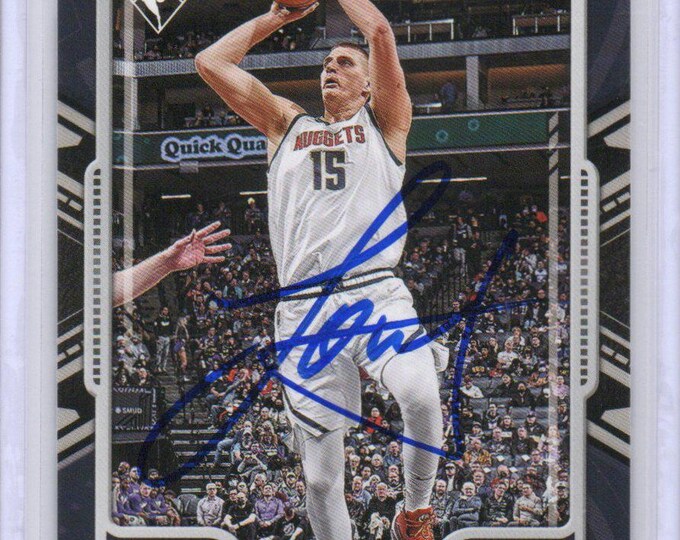 Autographed Nikola Jokic Basketball Card Signed Denver Nuggets - Etsy