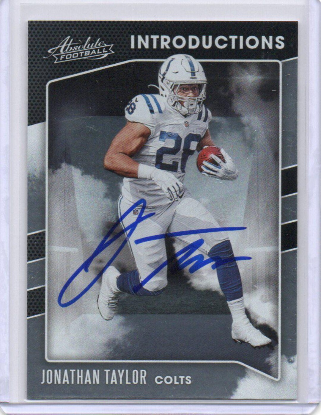 Autographed Jonathan Taylor Football Card Signed Indianapolis Colts - Etsy
