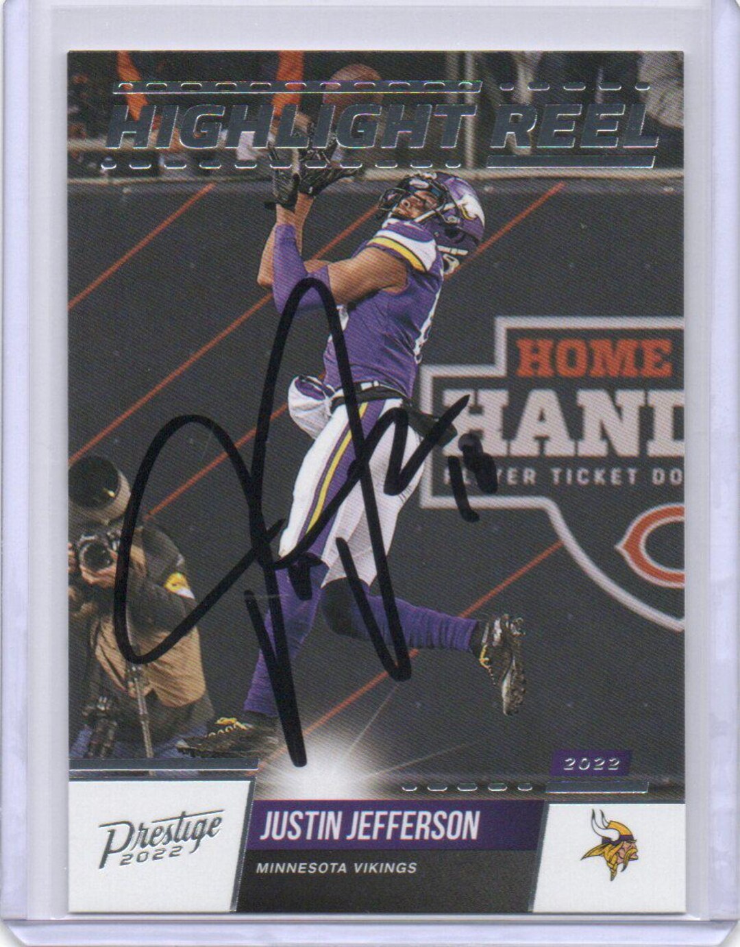 Autographed Justin Jefferson Football Card Signed Minnesota Vikings - Etsy