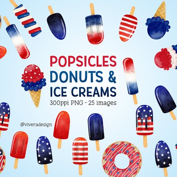 Popsicle Clipart - Etsy
