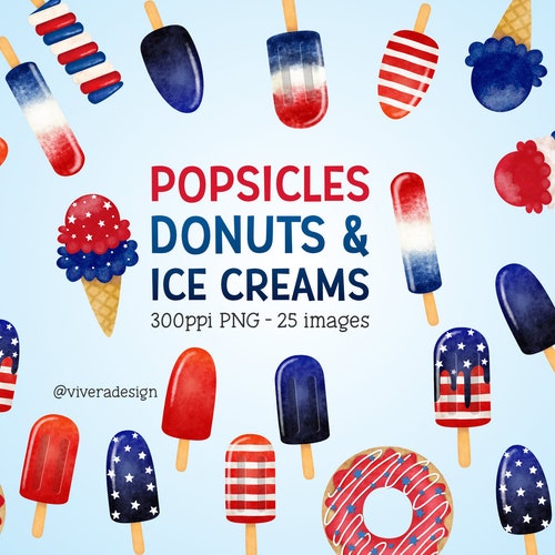 Independence Day Clipart CUTE 4th of JULY Clipart and - Etsy