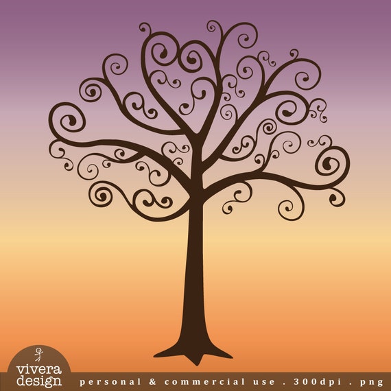 Whimsical Tree Clip Art Page 2 | Fingerprint Tree Vector Art, Icons,