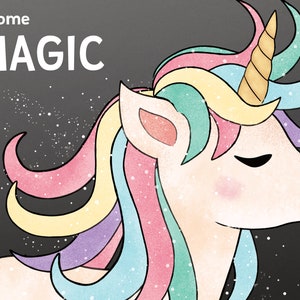 Dreamy Unicorns - Digital Cliparts - Pastel Watercolor Unicorn, Rainbow ...