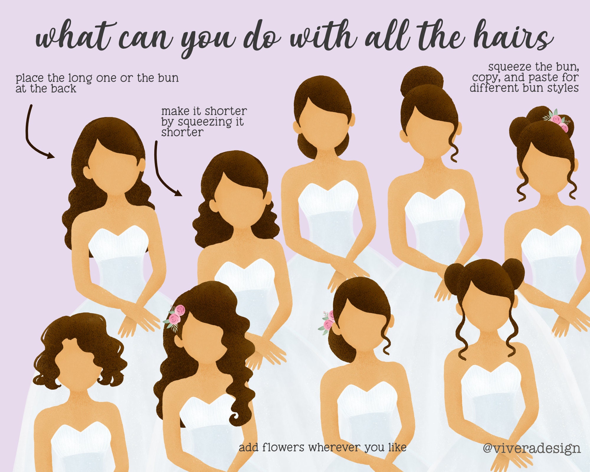 Bride Watercolor Clip Art Blushing Brides Creative Pack | Etsy