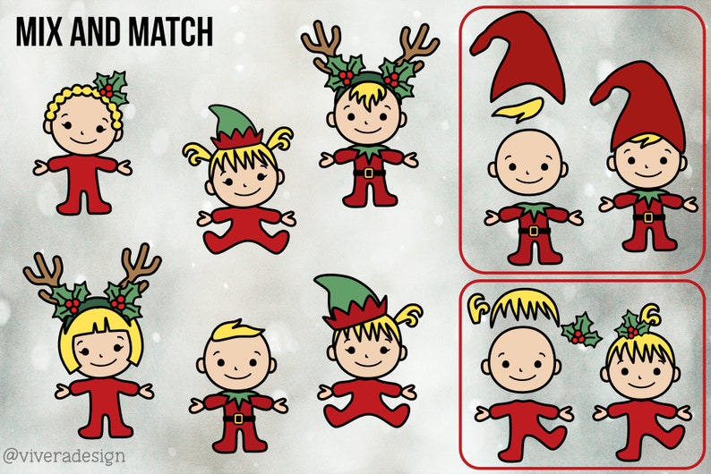 Family Stick Figure Vector Creative Clipart Christmas Babies - Etsy