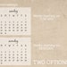 2024 Calendar Clip Art in Cute Typewriter Font | SVG | PNG | Instant ...