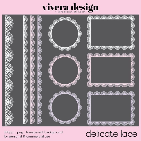Lace Border Svg - Etsy