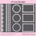 Clip Art Digital - Delicate Lace Frames - Rectangle 5x7, 4x6 - Circle ...