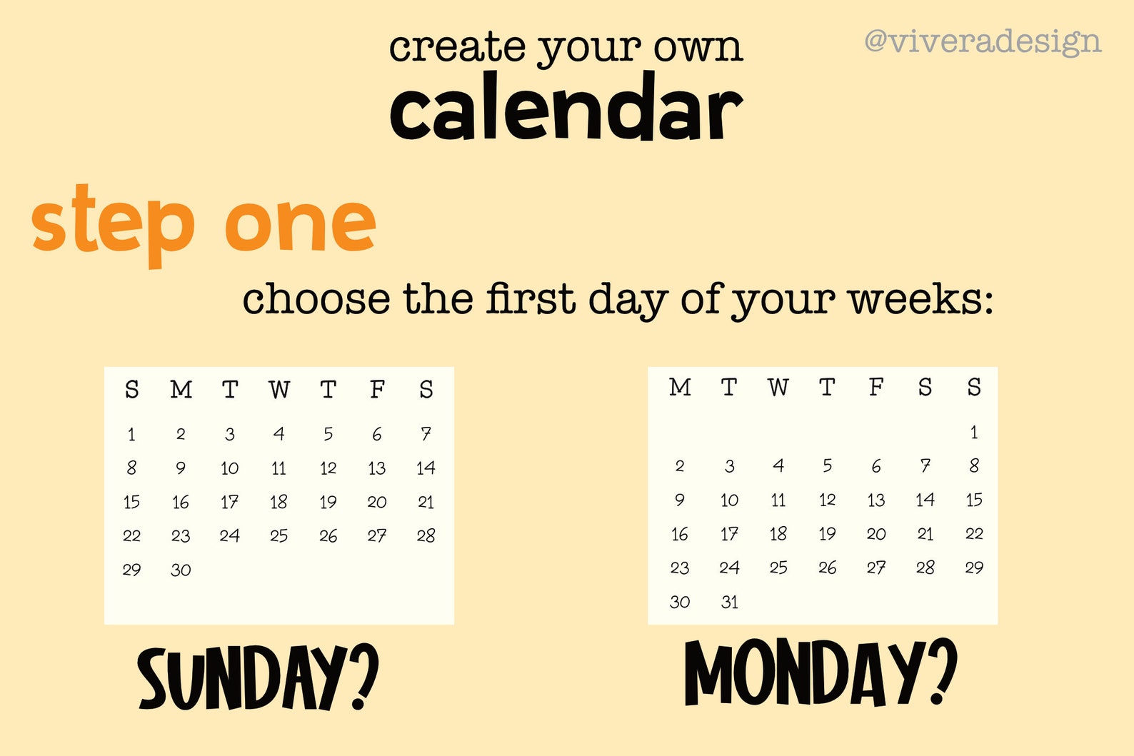 Any Year Master Calendar Handwritten Monthly Calendar - Etsy