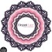 Digital Circle Frames - Elegant Lace - Pink Winter Wonderland - Etsy