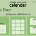 Any Year Master Calendar Handwritten Monthly Calendar Creative Pack ...