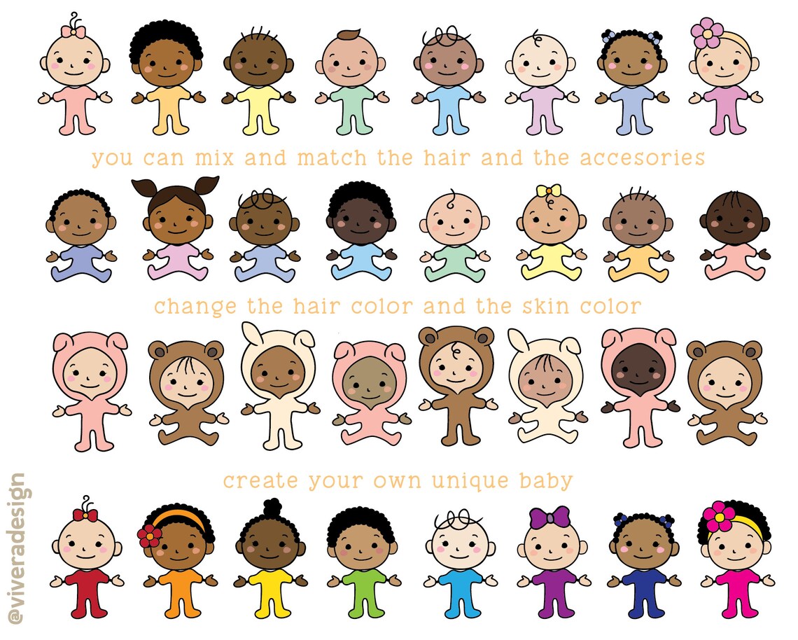 Baby Stick Figures SVG | PNG | PDF - Line Art - Vector Creative Pack ...