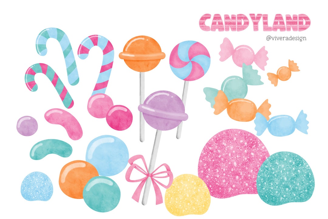 Sweet Lollipops - Digital Clip Art - Instant Download - Etsy