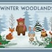 Winter Woodlands - Watercolor Animal Clip Arts - Winter Scenes, Bear ...