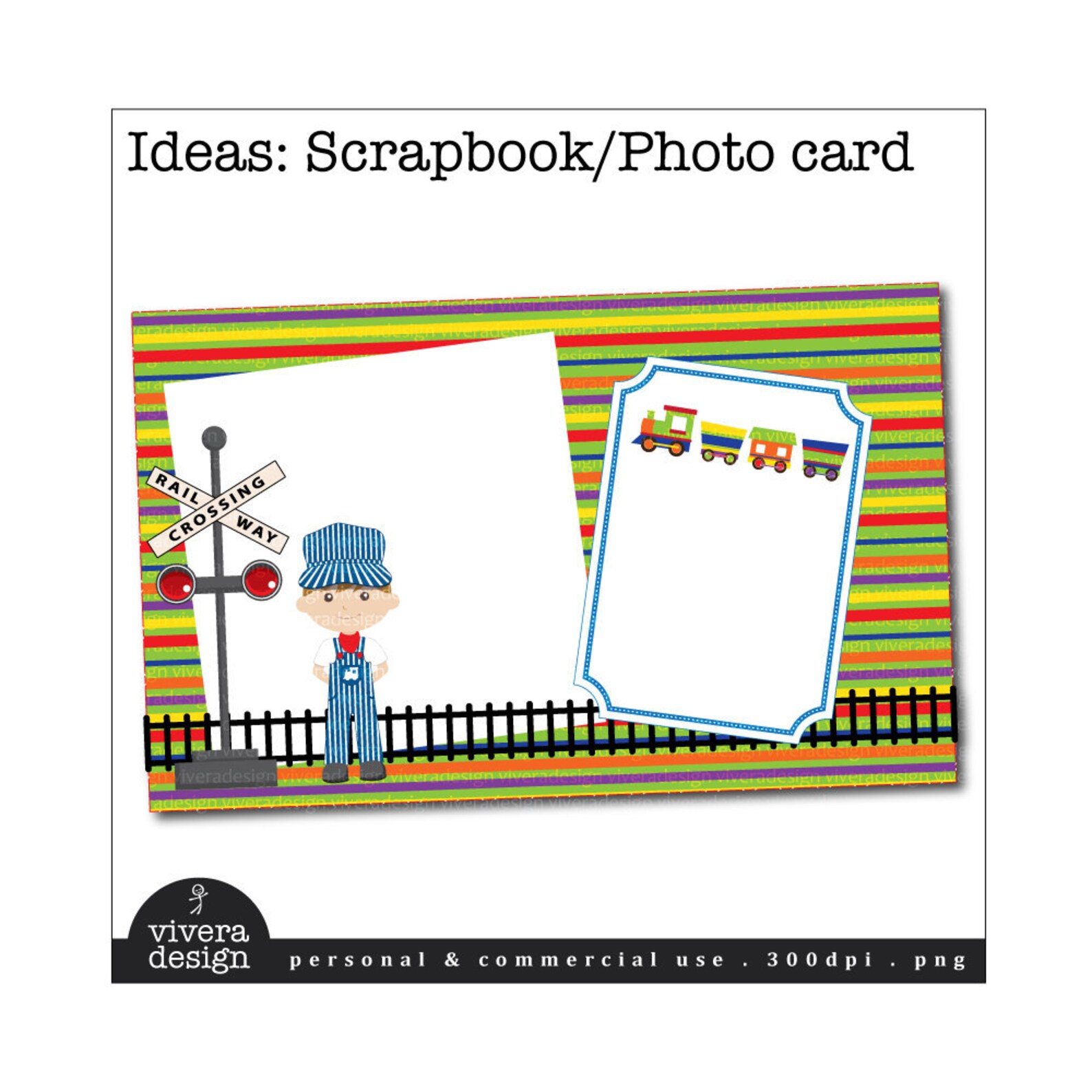 All Aboard the Party Train Clip Art - in Red, Green, Yellow, and Blue ...