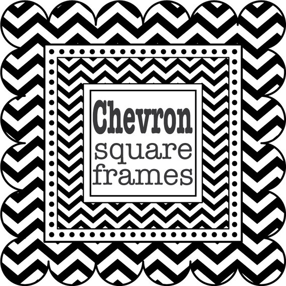 Black And White Chevron Frame