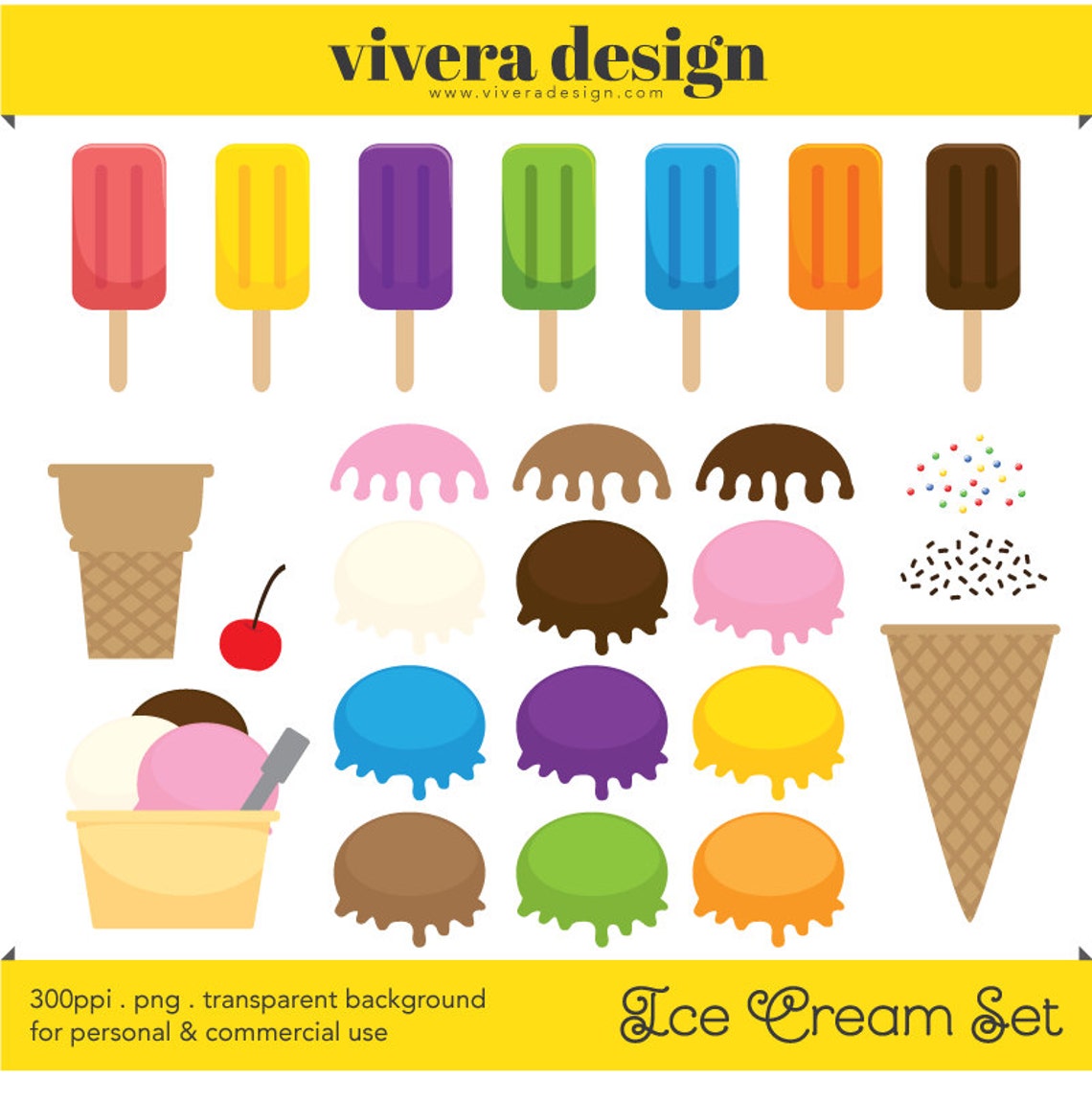 Ice Cream Creative Pack Decorate Your Own Ice Cream | Etsy