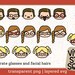 Stick Figure Heads Clipart: 100 Faces, SVG PNG DXF Vector Pack - Etsy