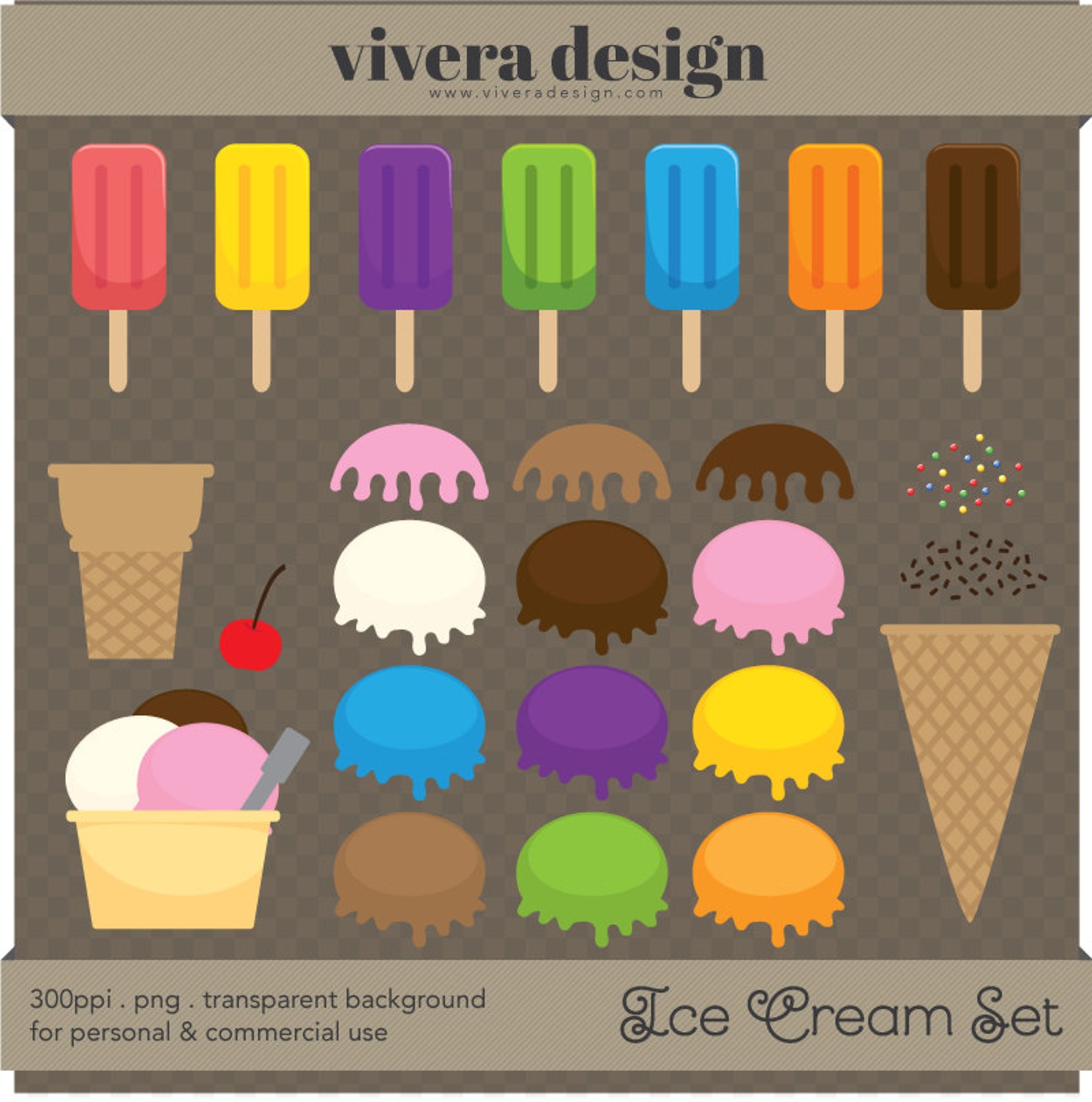 Ice Cream Creative Pack Decorate Your Own Ice Cream - Etsy