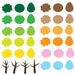 Digital Clip Art Create Your Own Trees (Instant Download) - Etsy
