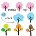 Digital Clip Art Create Your Own Trees (Instant Download) - Etsy