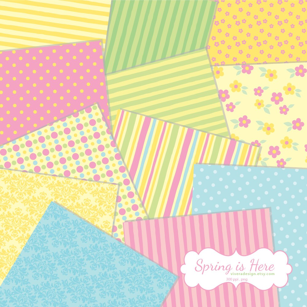 Spring is Here Birds Trees Birdhouse Nest and Papers | Etsy