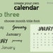 Any Year Master Calendar Handwritten Monthly Calendar Creative Pack ...