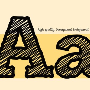 Scribbles Letters | Alphabet and Numbers | SVG | PNG | PDF | Vector ...