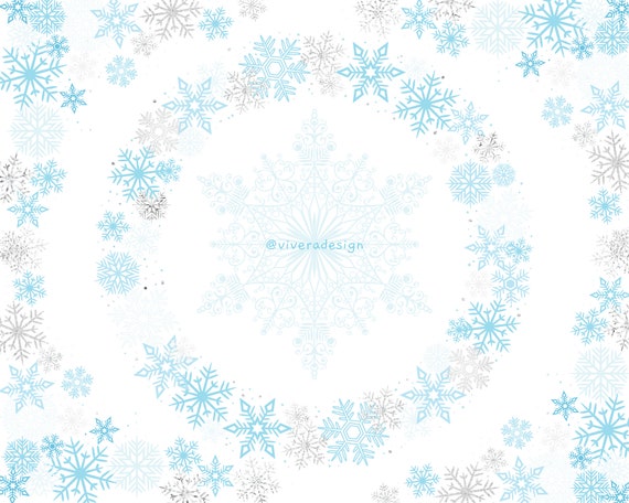 Silver Snowflake Frame
