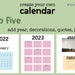 Any Year - Master Calendar - Handwritten Monthly Calendar Creative Pack ...