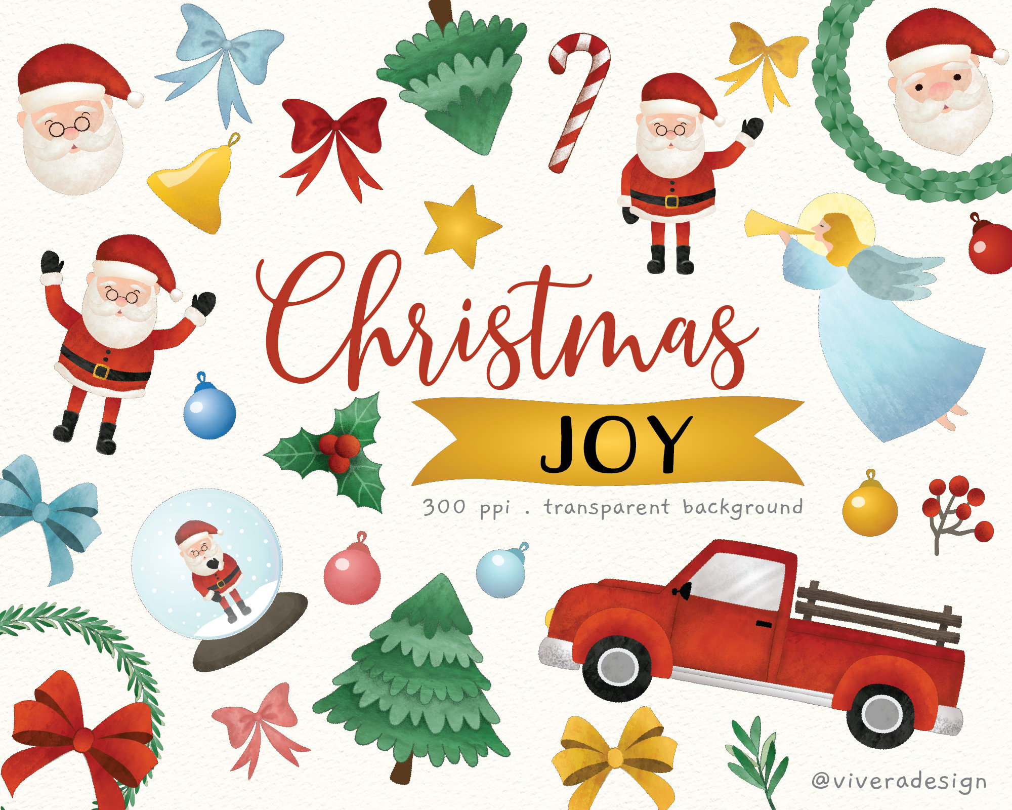 Christmas Joy Clip Art