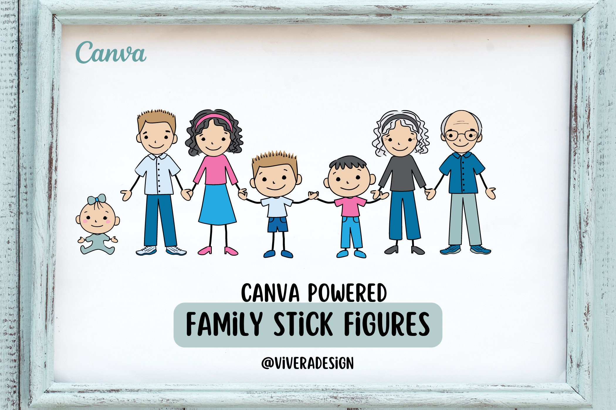Stick Figure Grandparents