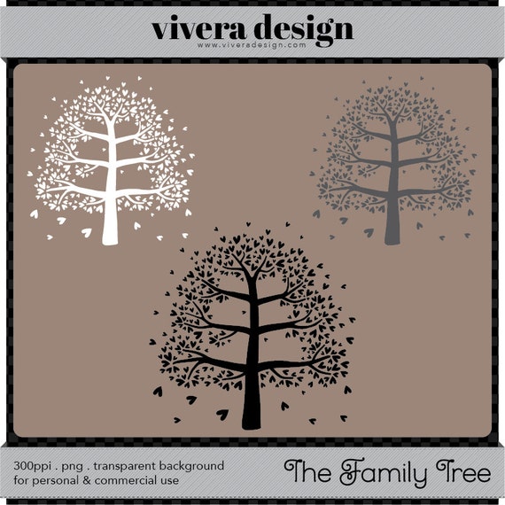 Paper & Party Supplies Six Branches Heart Leaves Instant Download The ...