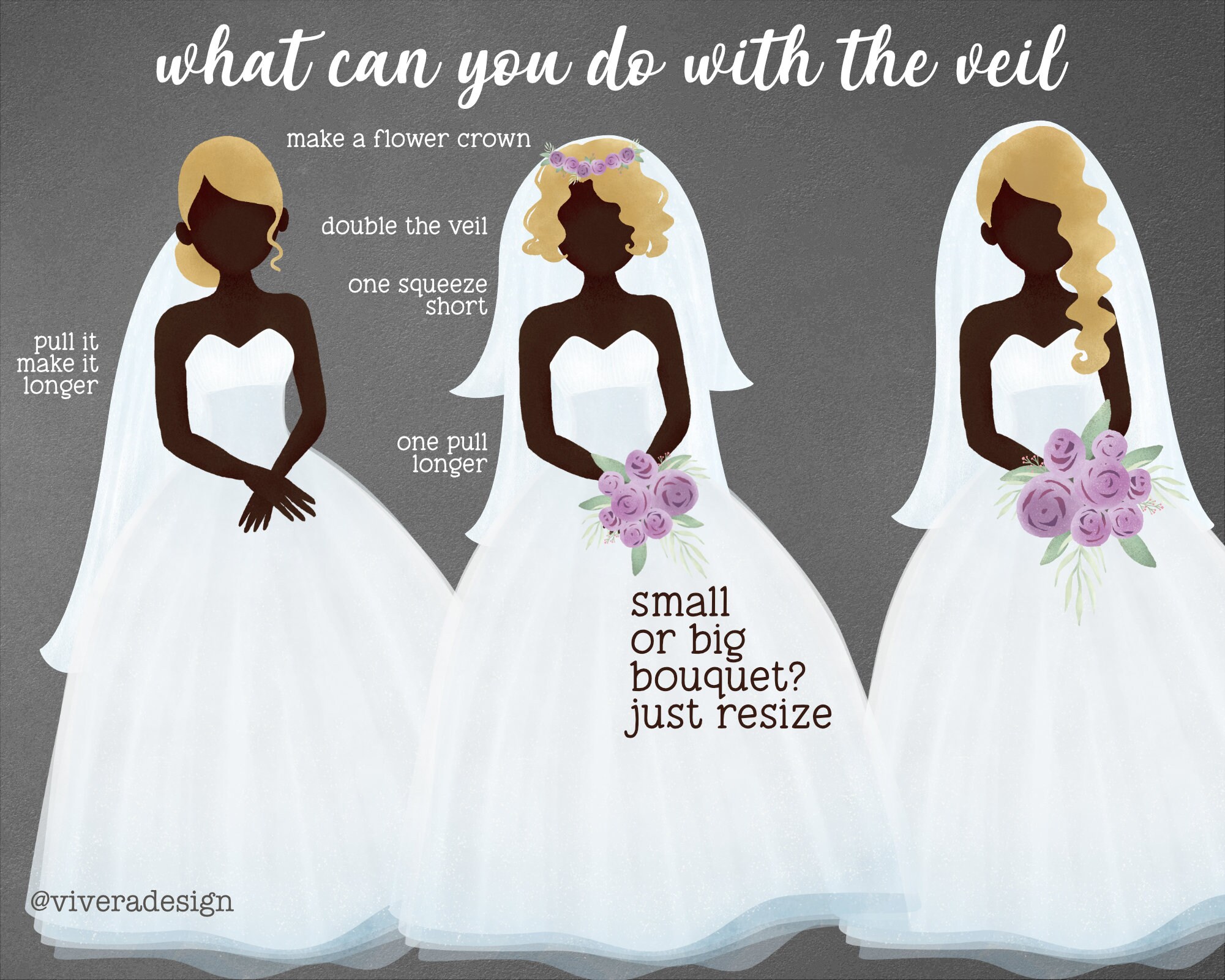 Bride Watercolor Clip Art Blushing Brides Creative Pack | Etsy